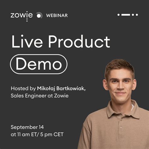 zowie on linkedin webinar productdemo customerservice