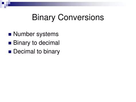 PPT Binary Conversions PowerPoint Presentation Free Download ID 624965