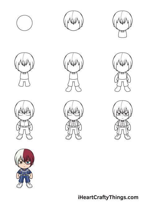 Todoroki Drawing How To Draw Todoroki Step By Step