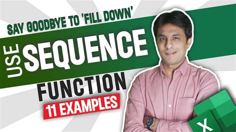 Excel SEQUENCE Function Create Calendars IDs More YouTube