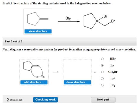 Solved Predict the structure of the starting material used | Chegg.com