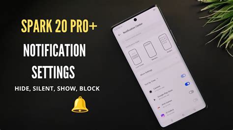 Tecno Spark 20 Pro Plus Notification Settings Fully Customize