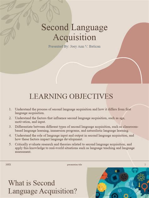 Second Language Acquisition Pdf Second Language Acquisition