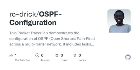GitHub Ro Drick OSPF Configuration This Packet Tracer Lab Demonstrates The Configuration Of