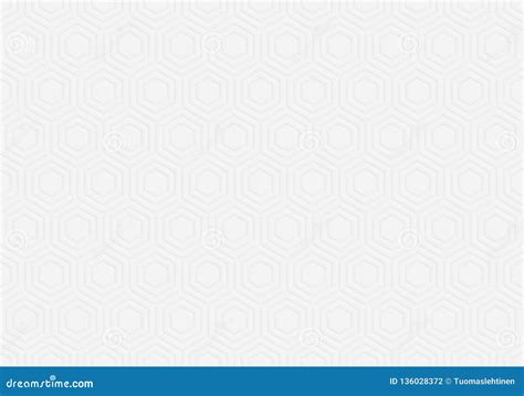 Seamless Monochrome Hexagonal Pattern Stock Illustration Illustration