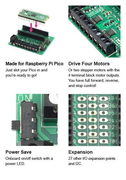 Kitronik Robotics Board For Raspberry Pi Pico Smalldevices
