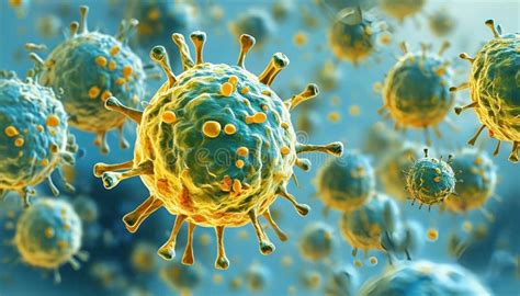 3d Rendered Illustration Of A Virus Stock Illustration Illustration