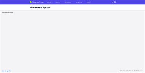 Bug Maintenance Update Shows Empty Page In The Detail View In The