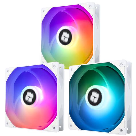 Thermalright TL C12CW S X3 CPU Fan 120mm White ARGB Case Cooler 4pin PWM Silent Computer