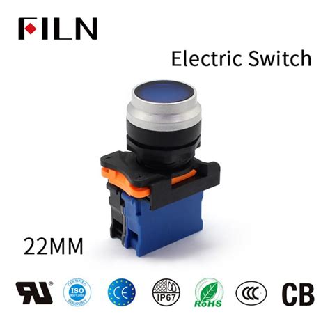 Great Latching Push Button Electric Switch Blue Illuminated Vandal Latching Push Button Electric