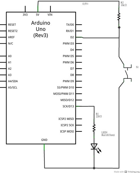 Maker Space Arduino Lab 1 用Button控制LED燈號