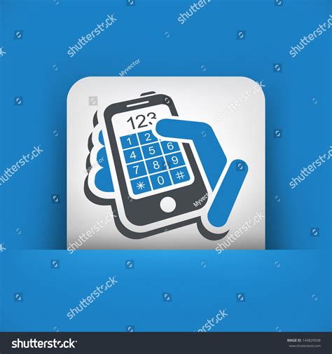Phone Keypad Numbers Stock Vector Royalty Free 143829508 Shutterstock