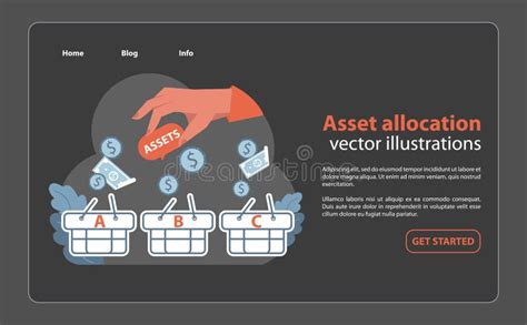 Asset Allocation Concept Flat Vector Illustration Stock Vector Illustration Of Diversify