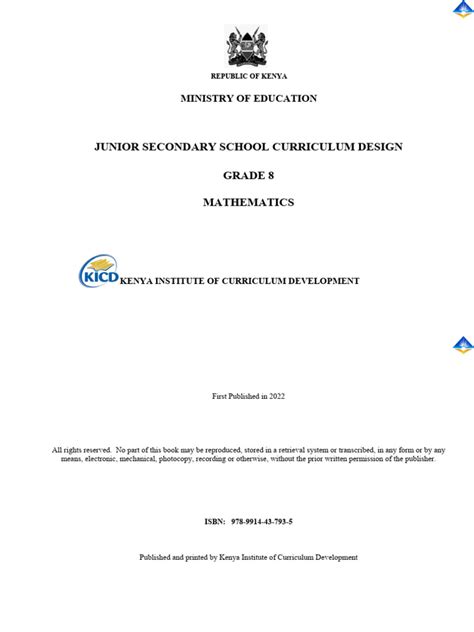 Grade 8 Curriculum Designs Mathematics Pdf Curriculum Learning