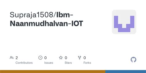 Github Supraja Ibm Naanmudhalvan Iot