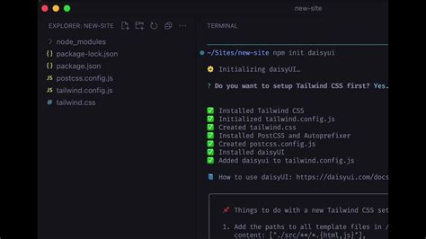 How To Install Tailwind Css And Daisyui With 1 Command Youtube