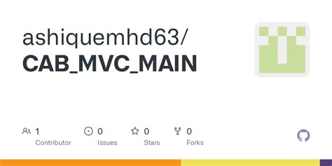 Github Ashiquemhd63cabmvcmain