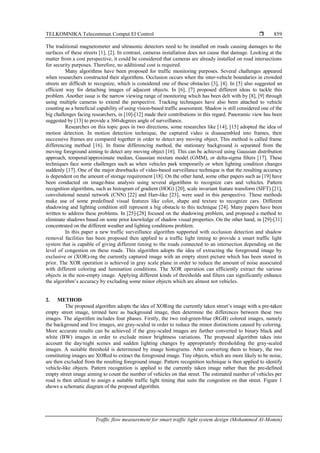 Traffic Flow Measurement For Smart Traffic Light System Design PDF