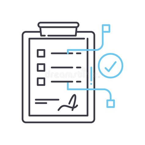 Research Statistical Line Icon Outline Symbol Vector Illustration Concept Sign Stock Vector