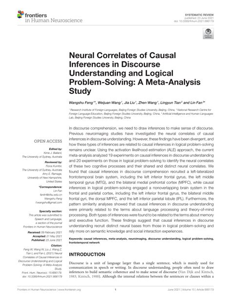 pdf neural correlates of causal inferences in discourse understanding
