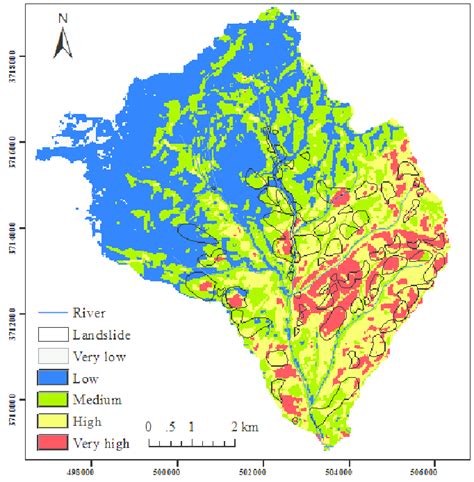 re classification susceptibility map of logistic regression analysis