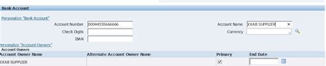Oracle Application S Blog Oracle R Supplier Bank Account Setup