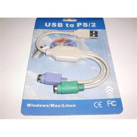 jual konverter cable ps 2 to usb adapter untuk keyboard dan mouse ps