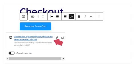Remove Products From Cart LaunchFlows