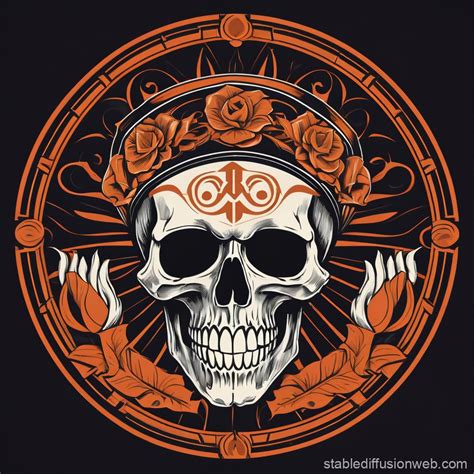 Iconic Skeletal Logo For Skeleton Crew Stable Diffusion Online