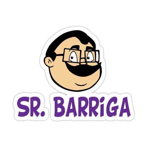 Senor Barriga Mr Beliarge El Chavo Animado Headshot Sticker By