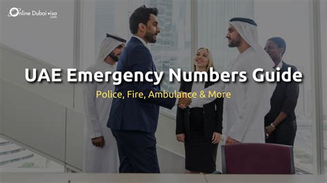 Uae Emergency Numbers Guide 20242025 Police Fire Ambulance And More