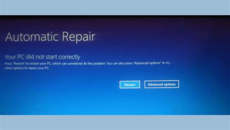 why does my computer keep saying preparing automatic repair