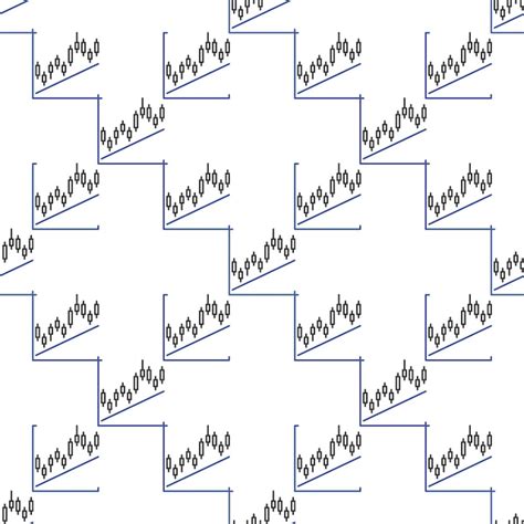 Premium Vector Cryptocurrency Candlestick Formation Vector Outline Seamless Pattern