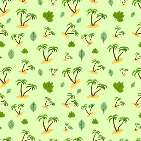 Premium Vector Seamless Texture With Trees