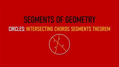 Intersecting Chords Segments Theorem By Davids Math Content Tpt