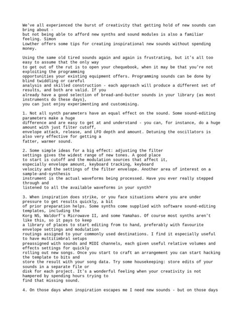 Audio Tips And Tricks Pdf