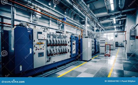 Dry Type Transformer Install At Electrical Room In Power Plant High