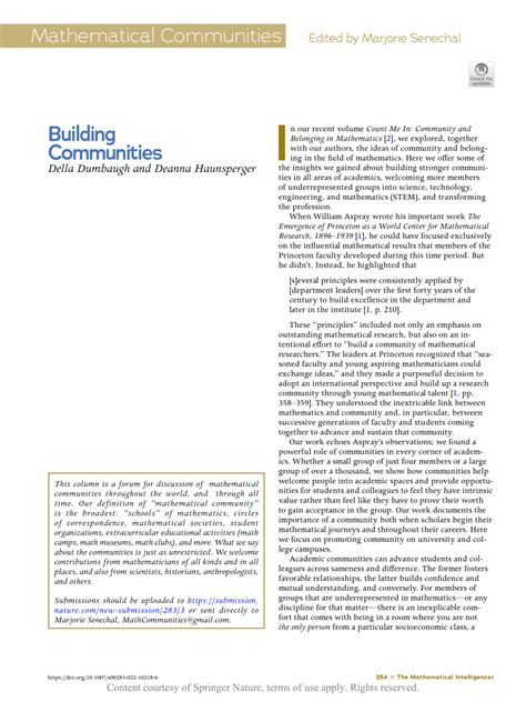 Building Communities