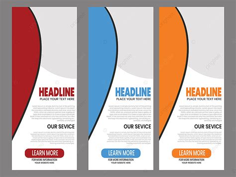 Rollup Template Design Vector Template Download On Pngtree