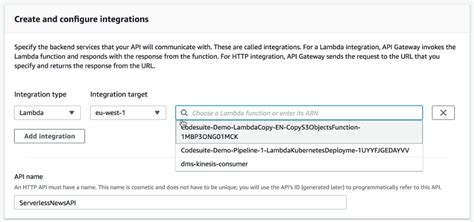 uso de las nuevas funciones serverless api de api gateway