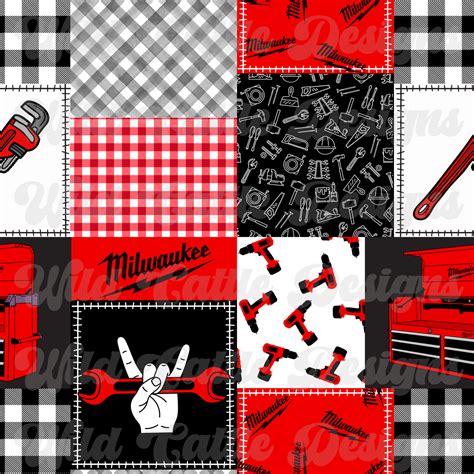 Red Tools Patchwork Wild Cattle Designs