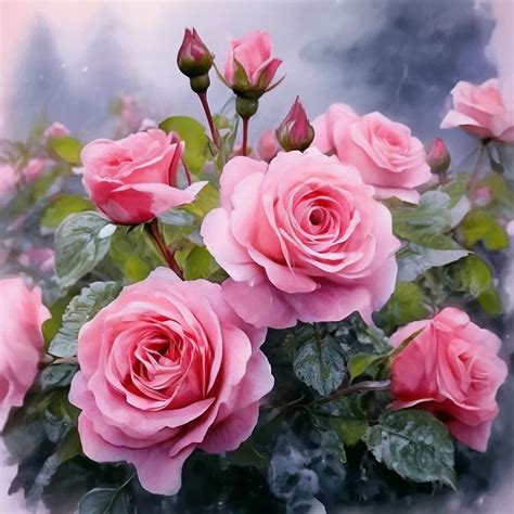 Красивые розы в вазе