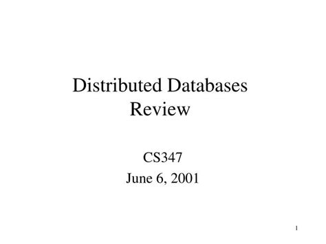 ppt distributed databases review powerpoint presentation free
