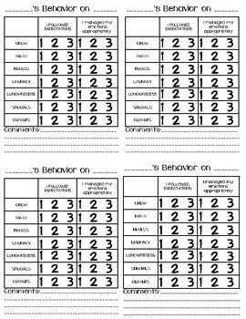 Behavior Tracker By Tricia Stone TPT