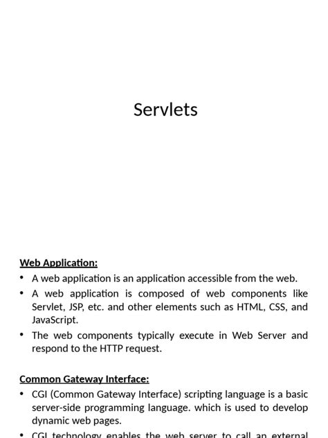 Servlet Programming In Java Pdf World Wide Web Internet And Web