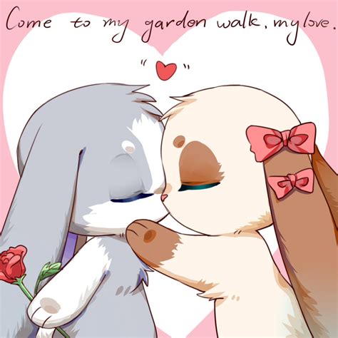 Bunny Kissing By Bunnies Sinensis On Deviantart