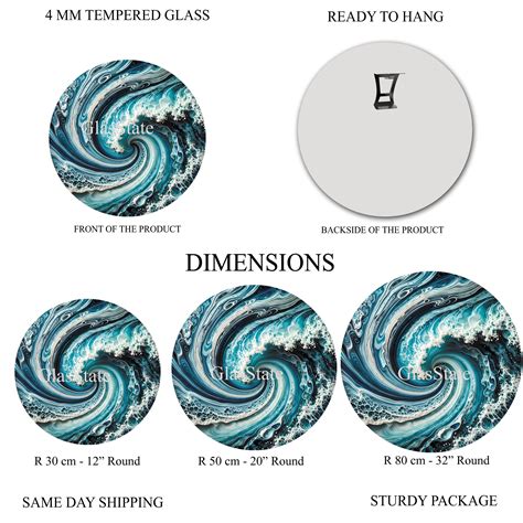Tempered Glass Wall Art Round Wall Art T Circle Wall Art Tempered