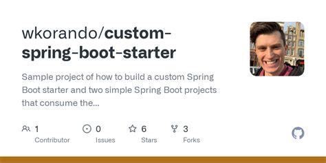 Github Wkorandocustom Spring Boot Starter Sample Project Of How To