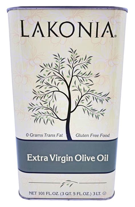 Lakonia Extra Virgin Olive Oil 1014 Oz 3l Can Greece