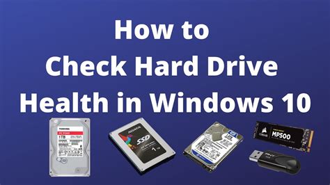 How To Check Hard Drive Health In Windows 10 Youtube
